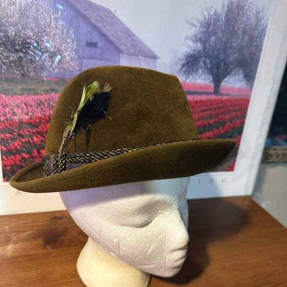 saxson | Accessories | Mens Vintage Fedora Saxon Color Moss Original ...